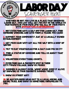 A Labor Day Scavenger Hunt | Pioneer Girls Around the World